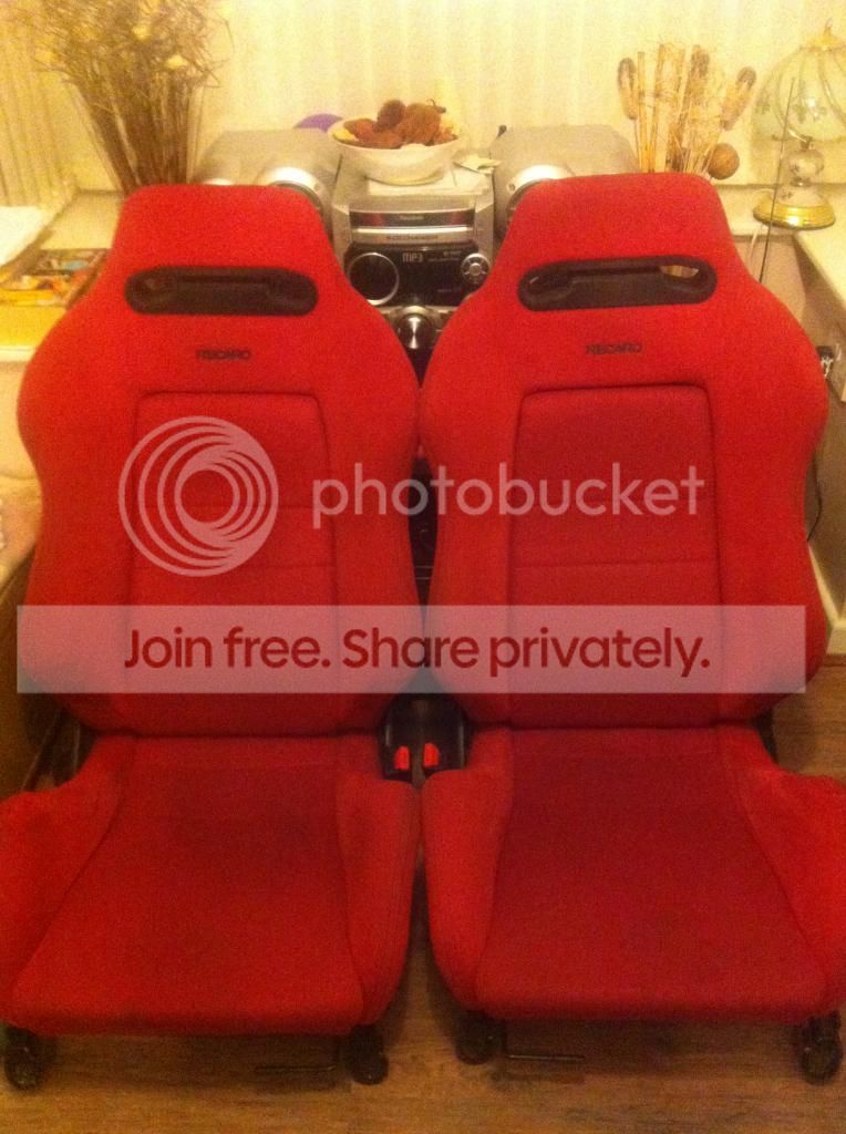 Red Recaro's with Rails & EK9 Red Mats | EK9.org JDM EK9 Honda Civic ...